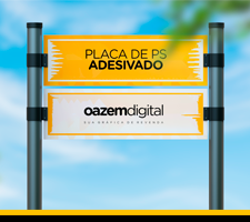 Oazem Digital - PS Adesivado - Frente e Verso - 2mm